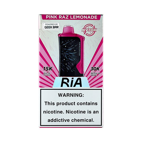 Geek Bar Ria NV30K - Pink Raz Lemonade Disposable - $20.99 - VPRSTS